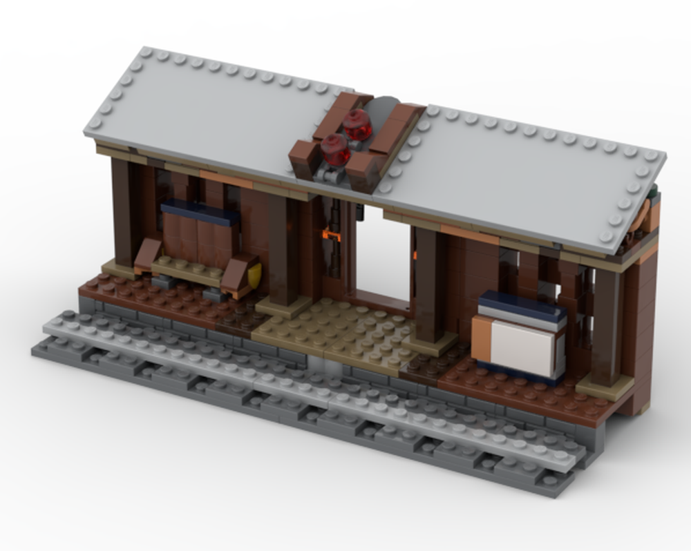 LEGO MOC Train station by brickloverin2025 | Rebrickable - Build with LEGO