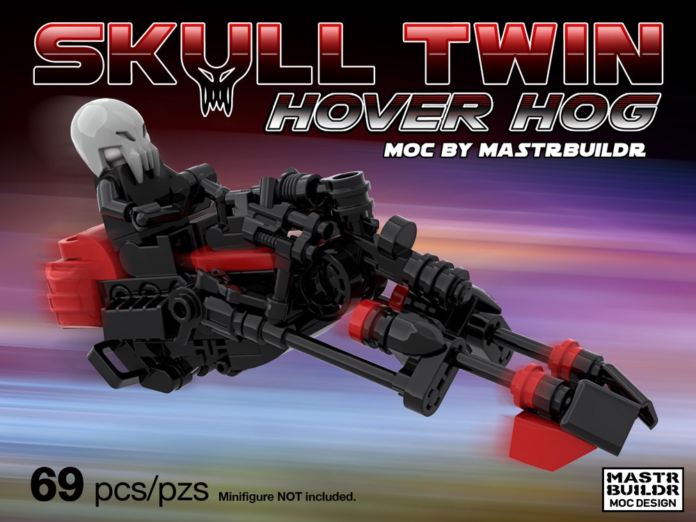 LEGO MOC Skull Twin Hover Hog by mastrbuildr | Rebrickable - Build with ...
