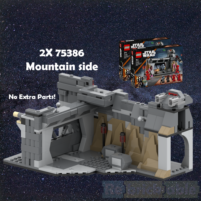 LEGO MOC-227608 2X 75386 Mountain side by LucSoleBricks | Rebrickable ...