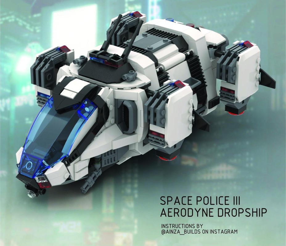 LEGO MOC-227613 Space Police AV Dropship by AinzaBuilds | Rebrickable ...