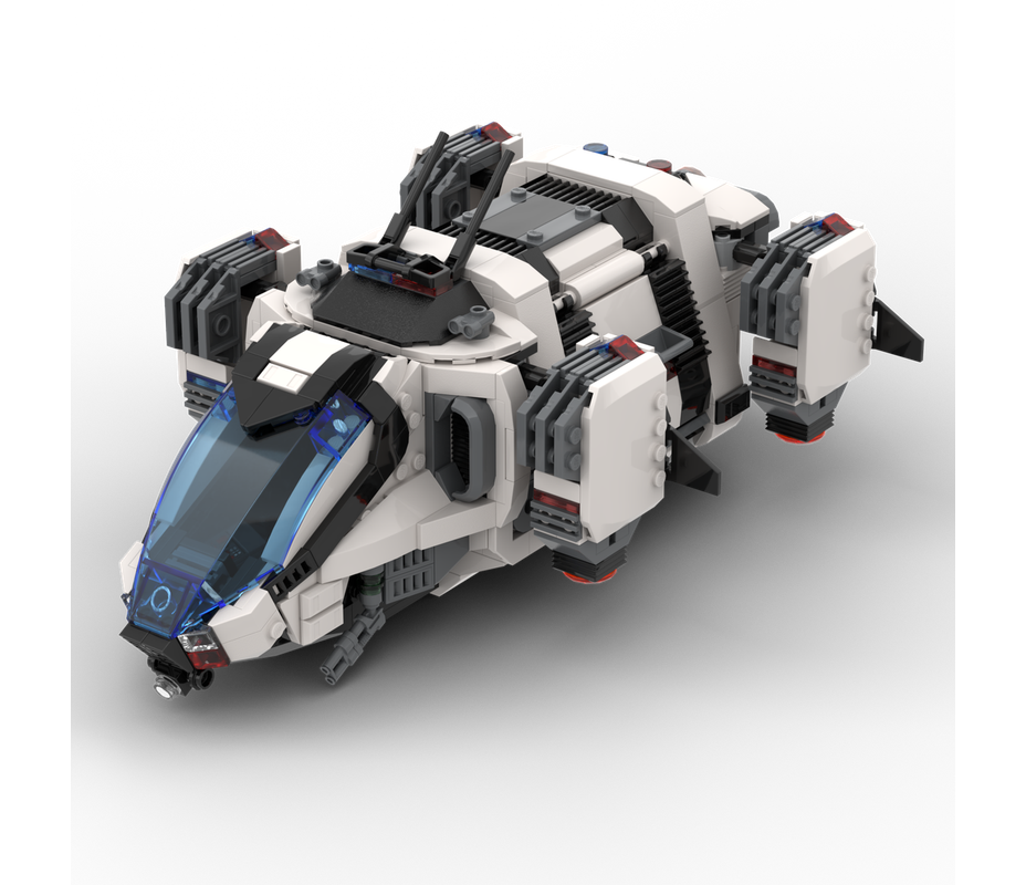 LEGO MOC Space Police AV Dropship by AinzaBuilds | Rebrickable - Build ...