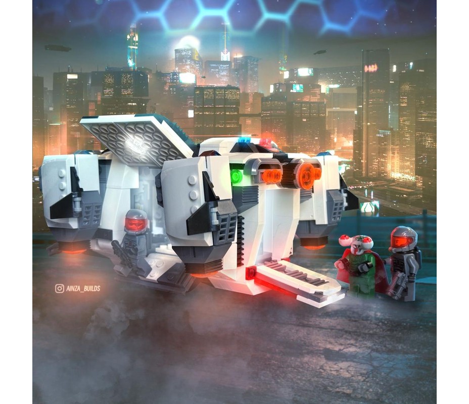LEGO MOC-227613 Space Police AV Dropship by AinzaBuilds | Rebrickable ...