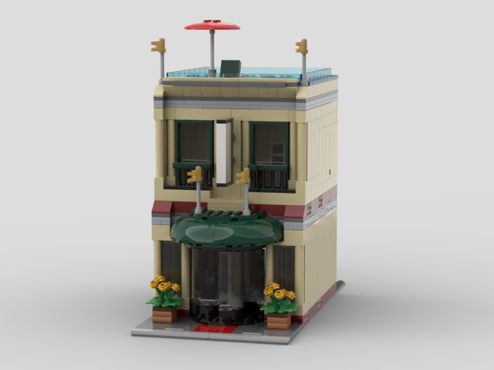 LEGO MOC-227620 Modular Hotel by BrickAndBuildsI | Rebrickable - Build ...