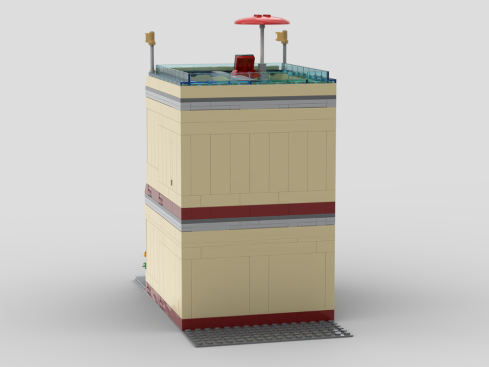 LEGO MOC Modular Hotel by BrickAndBuildsI | Rebrickable - Build with LEGO