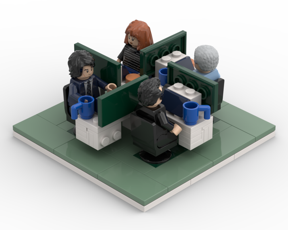 LEGO MOC Severance, MDR desk by Minifig_MOCS | Rebrickable - Build with ...