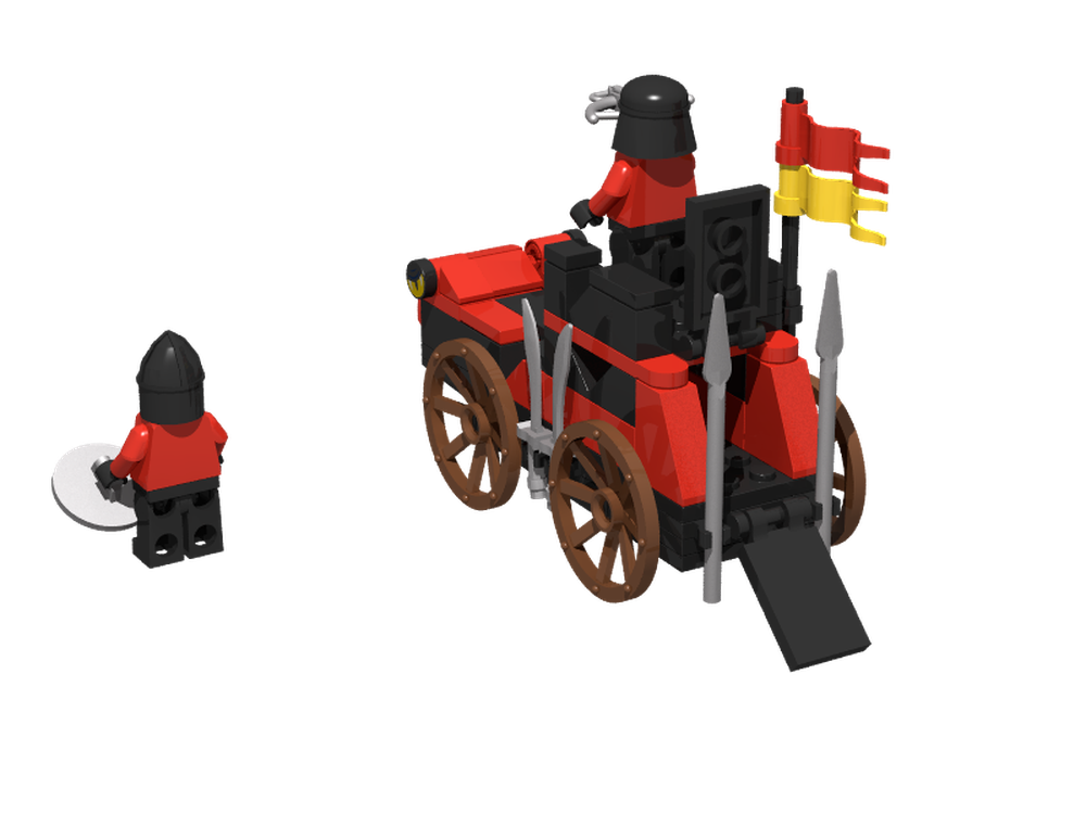LEGO MOC-227642 Black Knight Battering Ram by MOCStar | Rebrickable ...