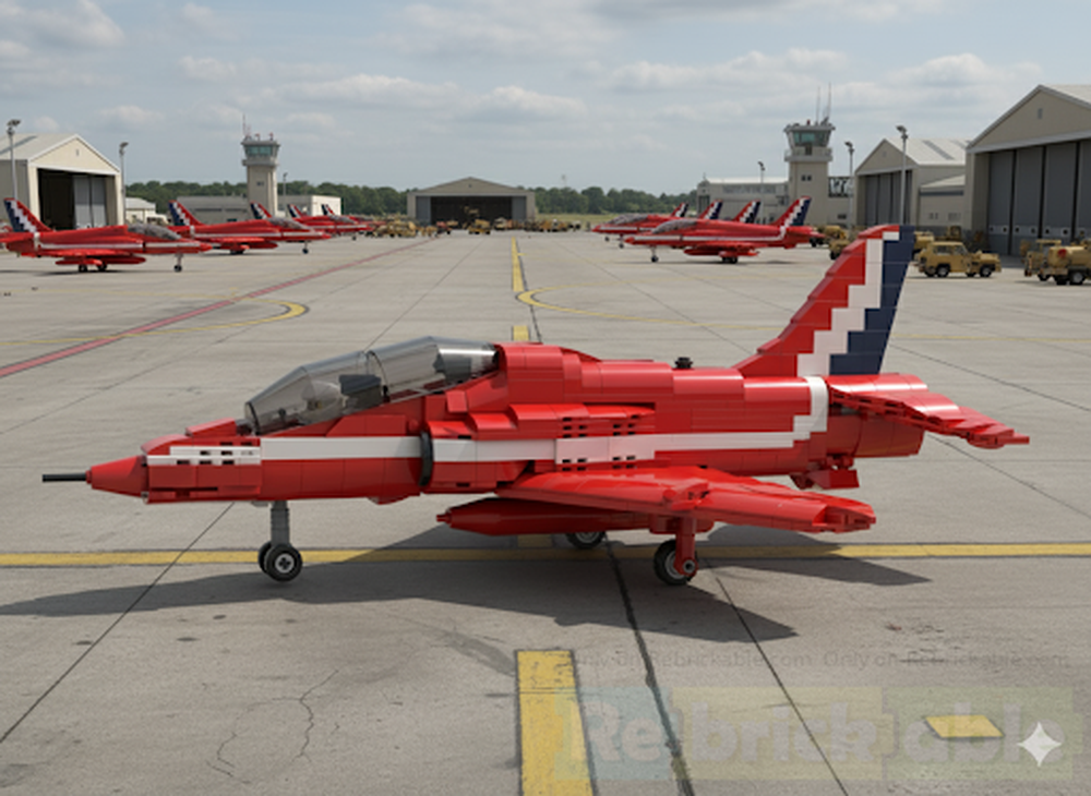 LEGO MOC Hawk T1 "Red Arrows" by Frinke | Rebrickable - Build with LEGO