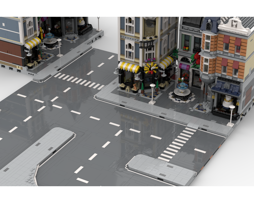 LEGO MOC-227654 MILS-Compatible LEGO Road System – Modular City Street ...