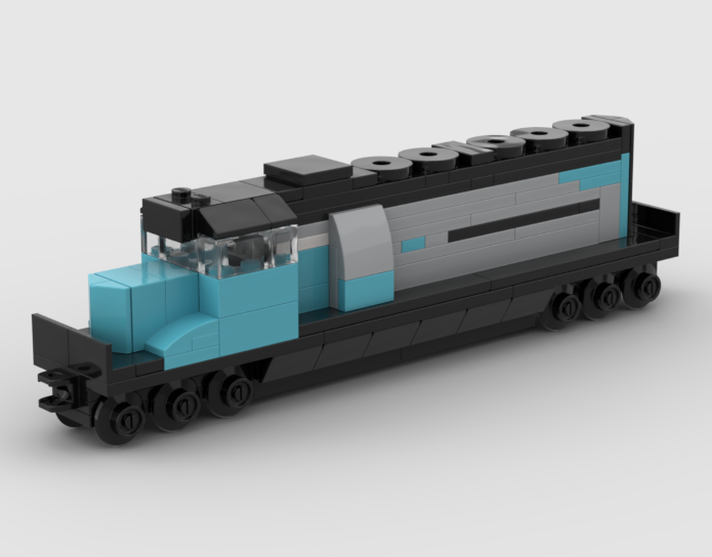LEGO MOC Maersk EMD SD40-2 4-wide by stefanhfrfr | Rebrickable - Build ...