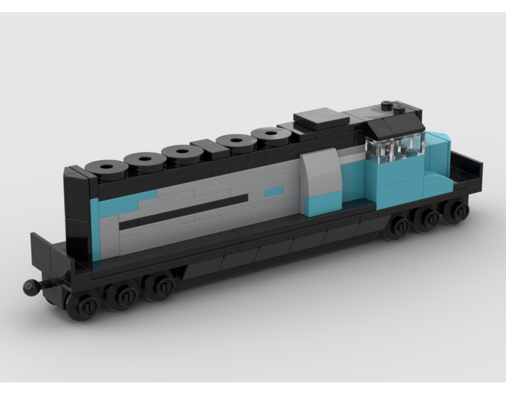 LEGO MOC-227671 Maersk EMD SD40-2 4-wide by stefanhfrfr | Rebrickable ...