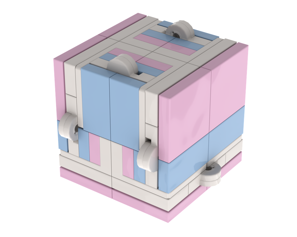 LEGO MOC Infinity Fidget Cube - Trans Flag by nimaid | Rebrickable ...