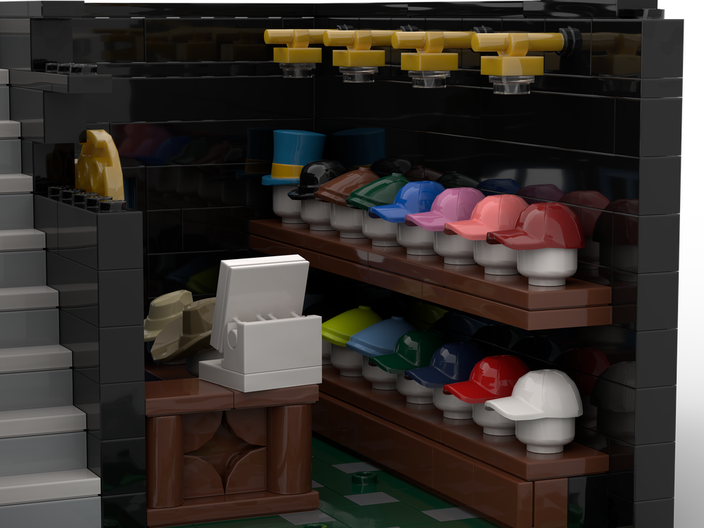 LEGO MOC-227691 Hat Store by Turtle Time Bricks | Rebrickable - Build ...