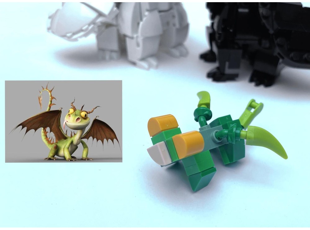 LEGO MOC How To Train Your Dragon - Night Fury/Light Fury - Panda ...