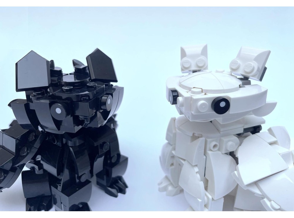 LEGO MOC How To Train Your Dragon - Night Fury/Light Fury - Panda ...