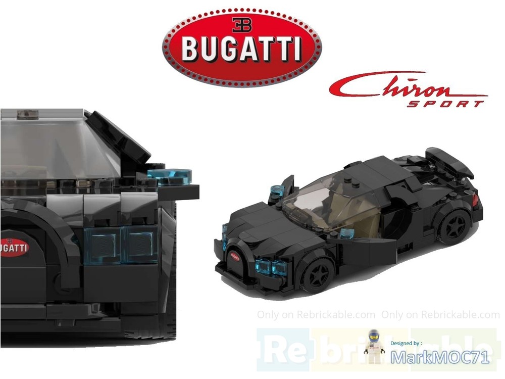 LEGO MOC BUGATTI Chiron Sport - Full Black by MarkMOC71 | Rebrickable ...
