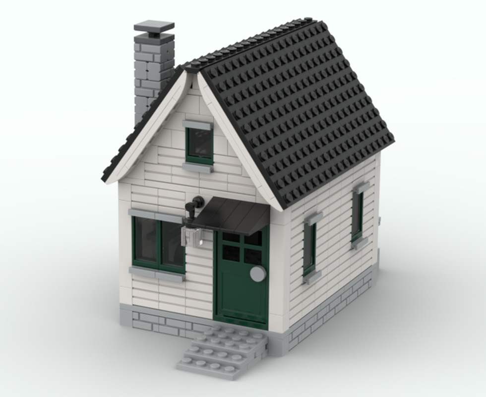 LEGO MOC Small White House by Bevinsbricks | Rebrickable - Build with LEGO