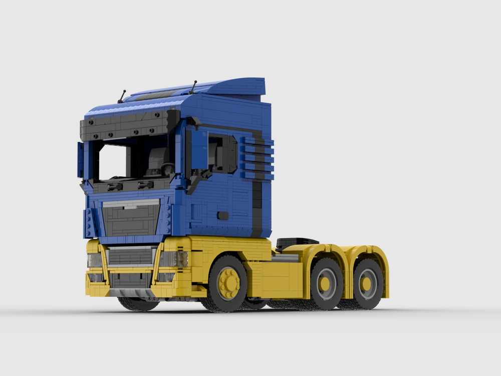 LEGO MOC MAN TGX 480 semi tractor by LingKong | Rebrickable - Build ...