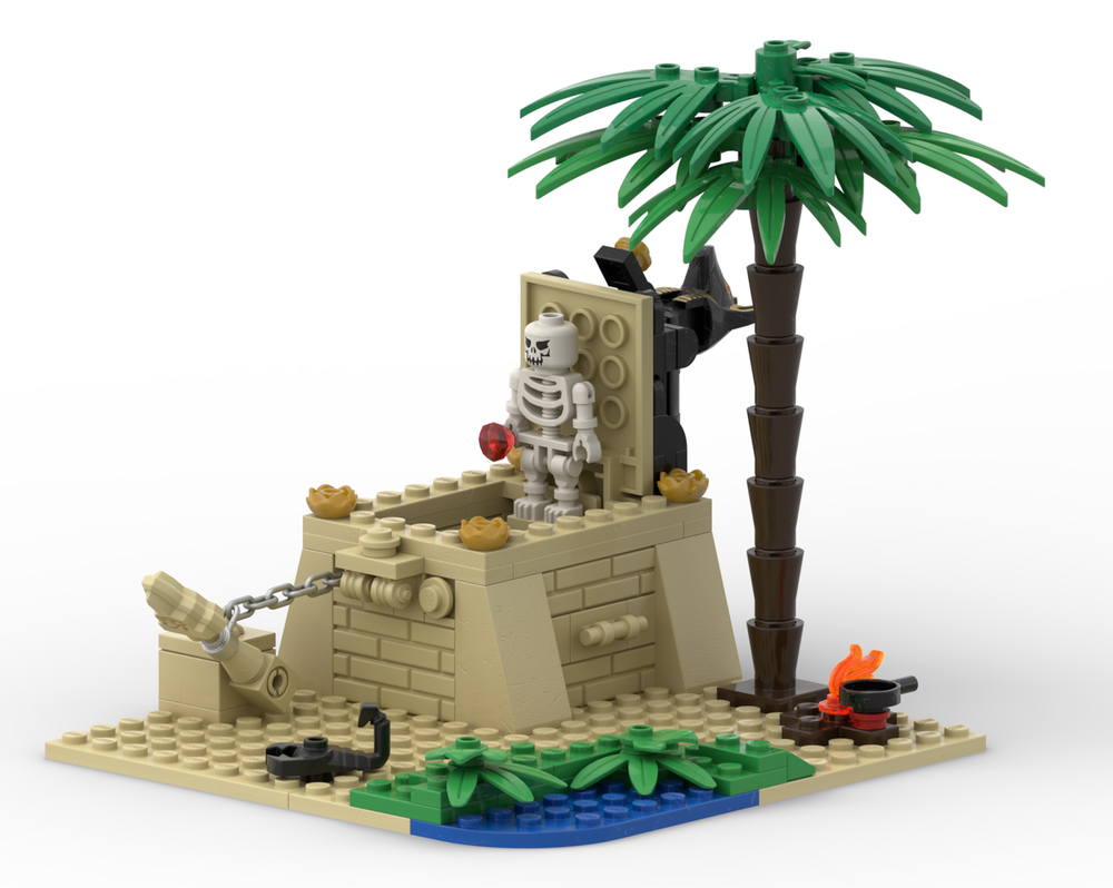 LEGO MOC-227788 Tomb in oasis by MaksymBobryk | Rebrickable - Build ...