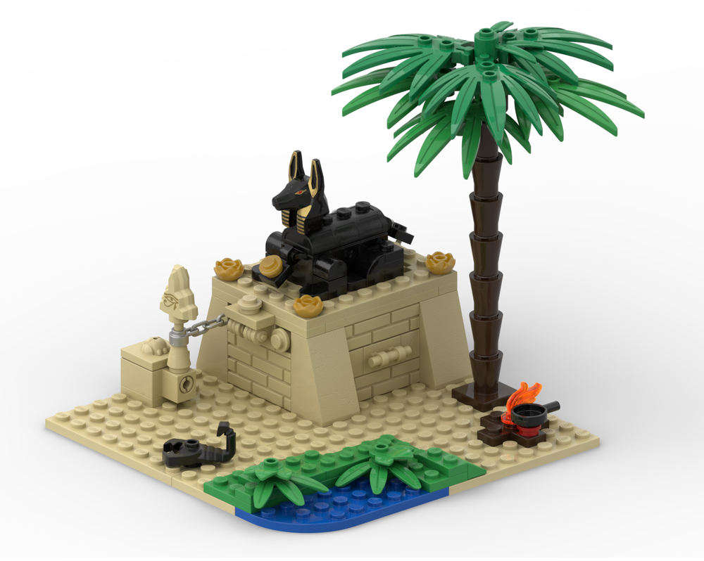 LEGO MOC Tomb in oasis by MaksymBobryk | Rebrickable - Build with LEGO