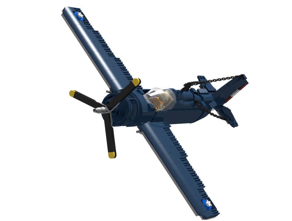 LEGO MOC Grumman F4F Wildcat by Goldblast | Rebrickable - Build with LEGO
