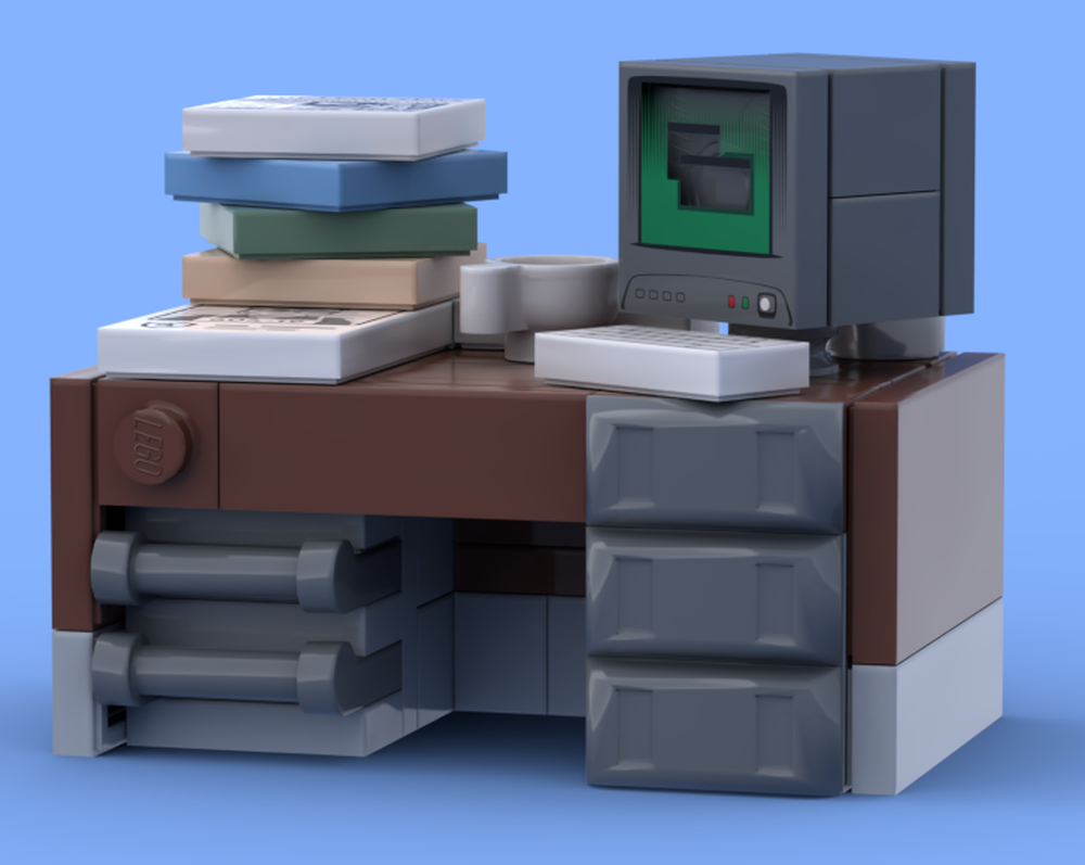 LEGO MOC Research Desk by Ecto-Factor | Rebrickable - Build with LEGO