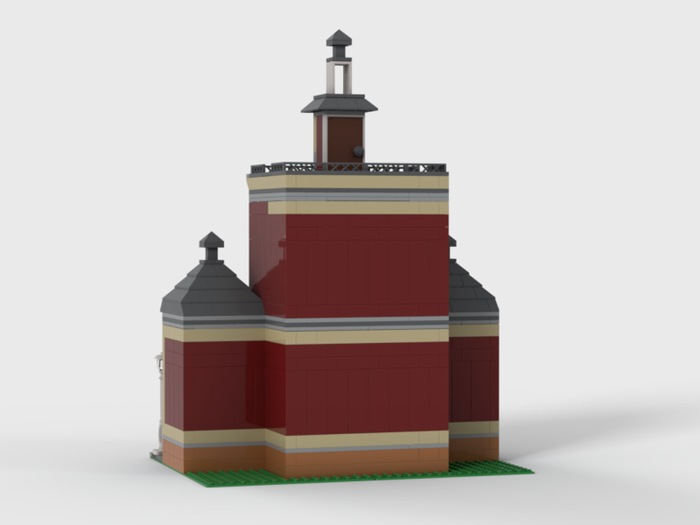 LEGO MOC Modular Town Hall by BrickAndBuildsI | Rebrickable - Build ...