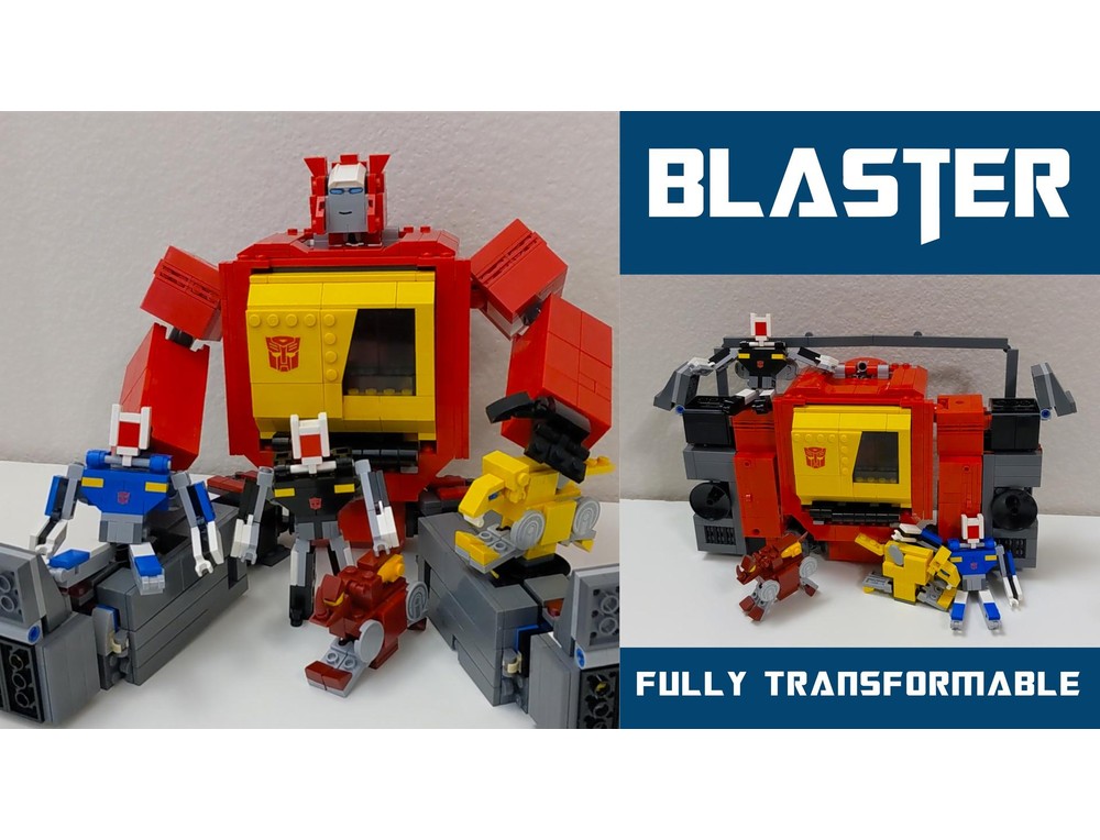 LEGO MOC Transformers G1 - Blaster (Fully Transformable) by Coopcoop2 | Rebrickable - Build with ...