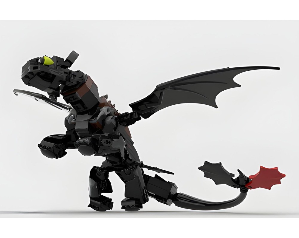 LEGO MOC Toothless-night fury - How To Train Your Dragon (HTTYD) by ...