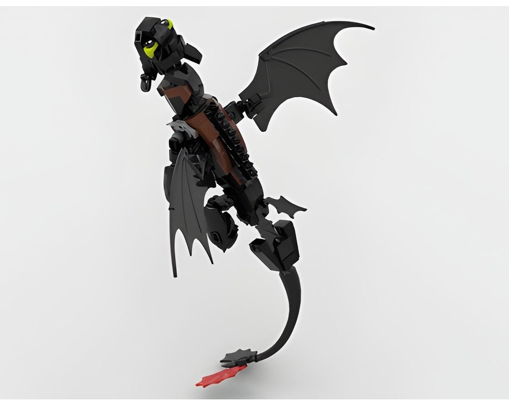LEGO MOC Toothless-night fury - How To Train Your Dragon (HTTYD) by ...