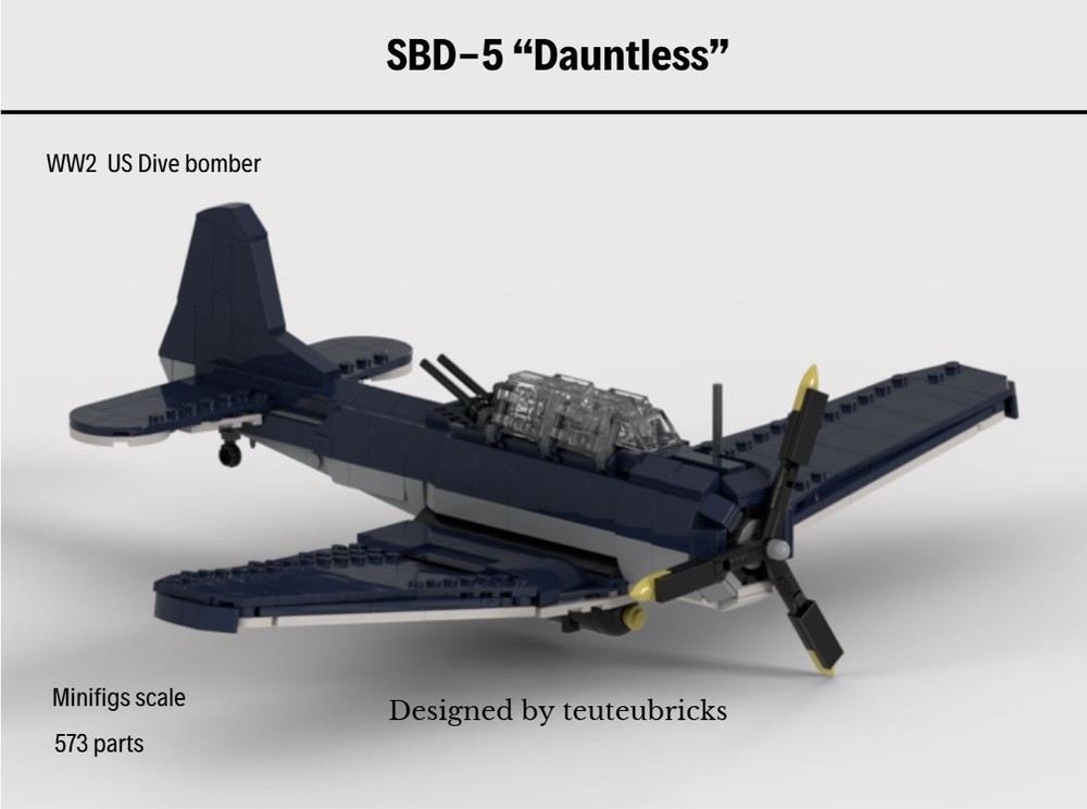 LEGO MOC WW2 SBD-5 Dauntless by teuteubricks | Rebrickable - Build with ...