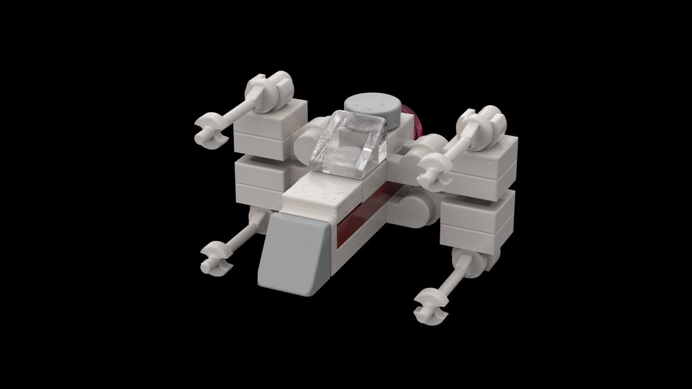 LEGO MOC Micro scale X Wing (1:450~) by Wolfjockey9 | Rebrickable ...