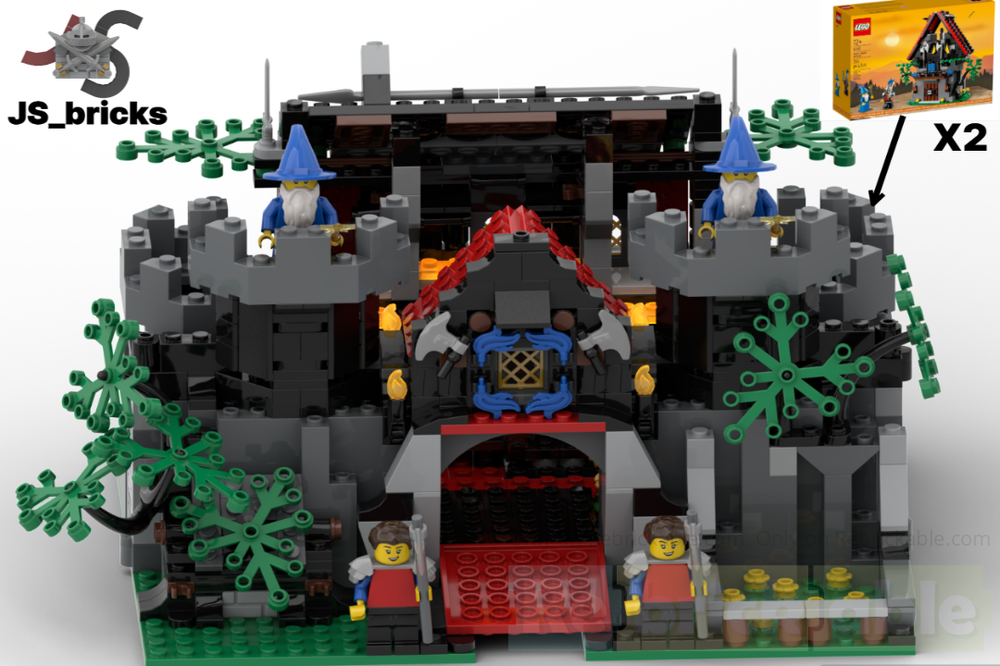 LEGO MOC Majisto's Magical castle(40601*2) by J_sbricks | Rebrickable - Build with LEGO