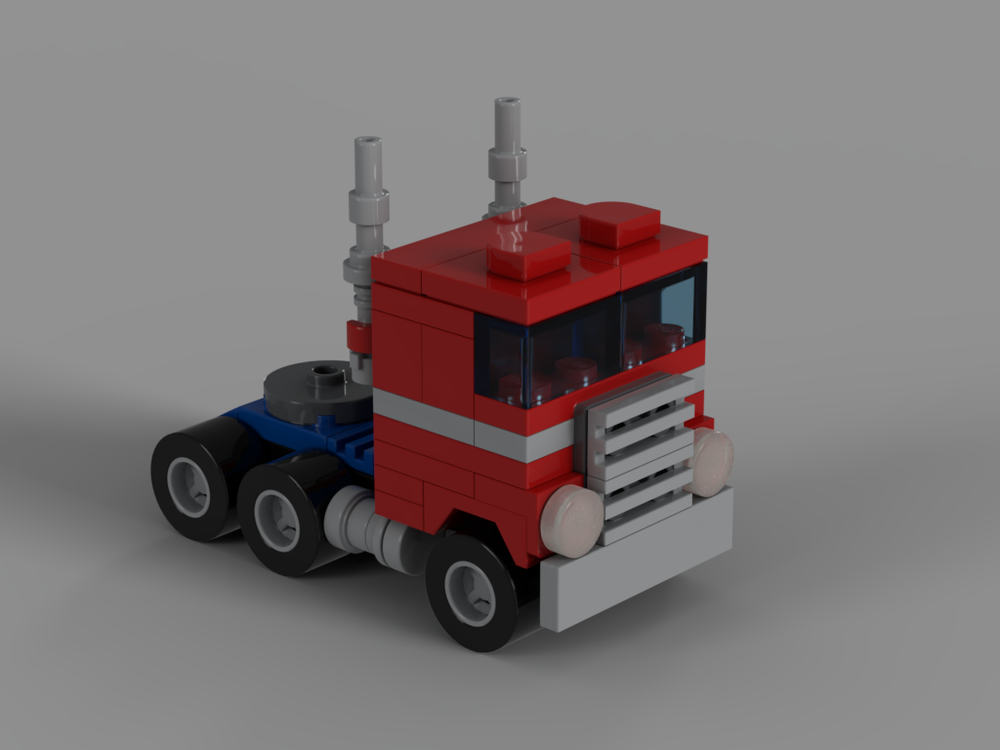 LEGO MOC Optimus Prime - microscale by Paladin1138 | Rebrickable ...