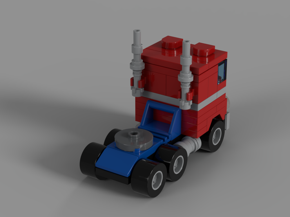 LEGO MOC Optimus Prime - microscale by Paladin1138 | Rebrickable ...