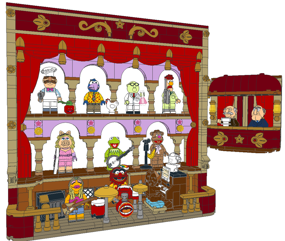LEGO MOC-227950 Muppets - Theater and Displayframe by hitchhiker ...