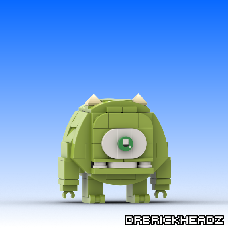 LEGO MOC Mike Wazowski (Monters Inc) Brickheadz by DrBrickheadz ...