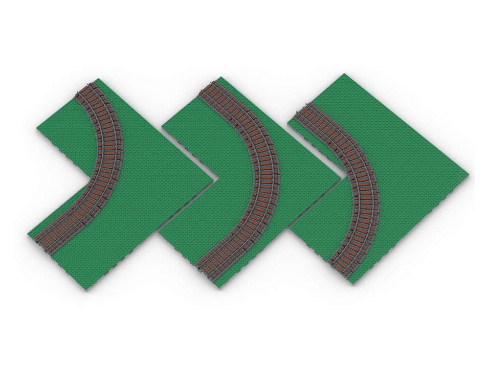 LEGO MOC Modular MILS Train Track Crossing Pack – Optimized for Modular ...