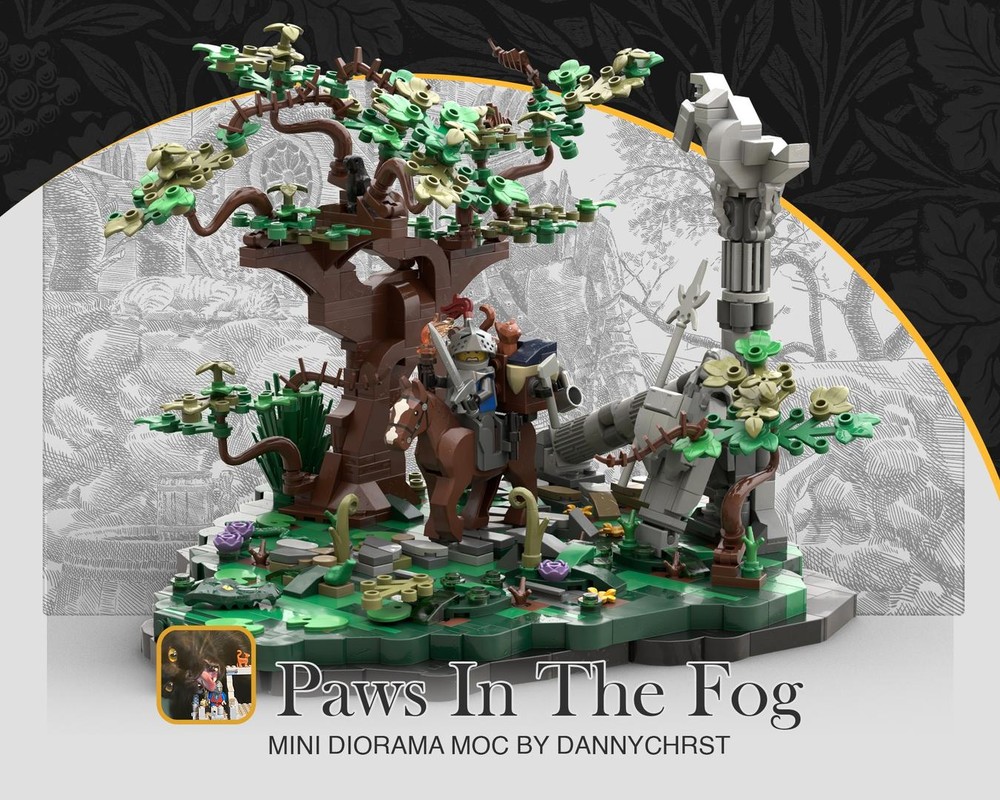 LEGO MOC-228019 PAWS IN THE FOG - MEDIEVAL MINI DIORAMA MOC by ...