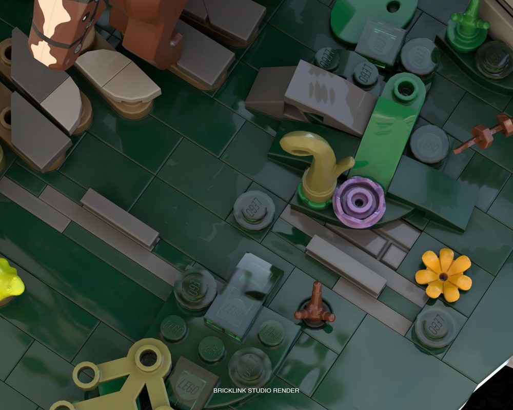 LEGO MOC THE KNIGHT AND THE KITTY IN SWAMP - MEDIEVAL MINI DIORAMA MOC ...