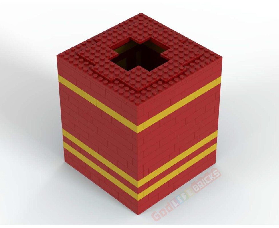 LEGO MOC Tissue Box Enclosure by GodLifeBricks | Rebrickable - Build ...