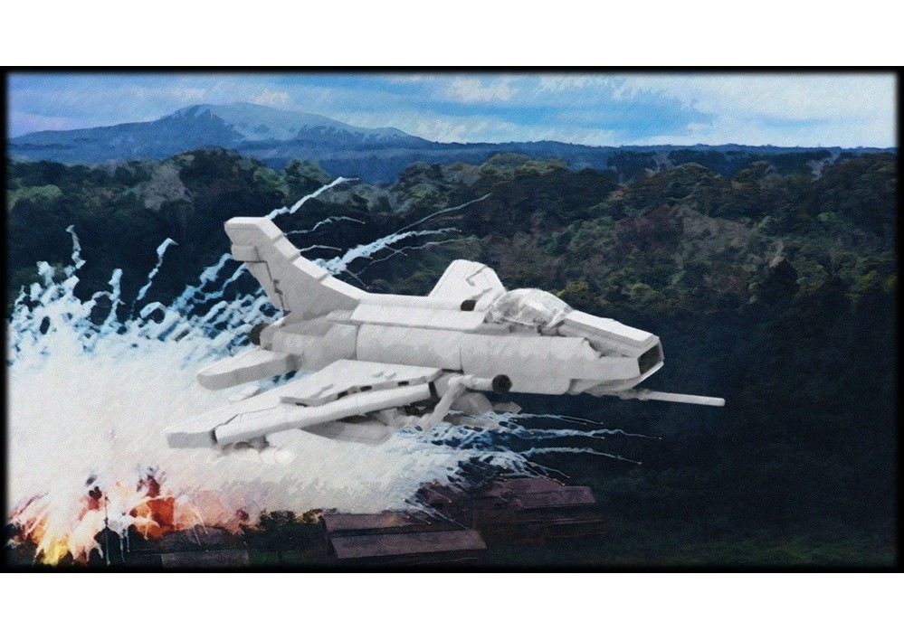 LEGO MOC-228033 Super Sabre F-100D by AbstractMaker | Rebrickable ...