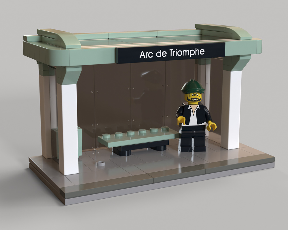 LEGO MOC Bus / Tram Stop by BrickHappens | Rebrickable - Build with LEGO