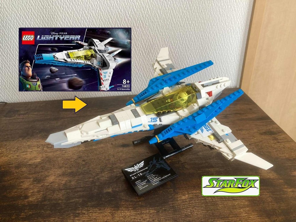 LEGO MOC Star Fox Arwing Minifigure Scale by CreationCaravan (Brad ...
