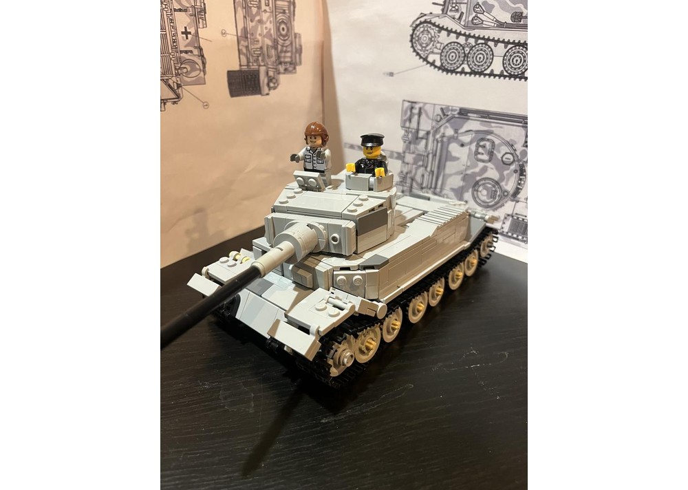 LEGO MOC Pz.Bef.Wg.VI P Porsche Tiger German WW2 Heavy Tank by ...