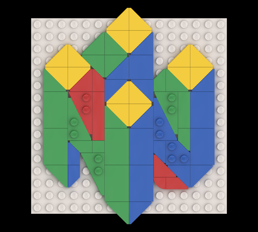LEGO MOC Nintendo 64 Logo (Mosaic) by infamousKONVICT | Rebrickable ...