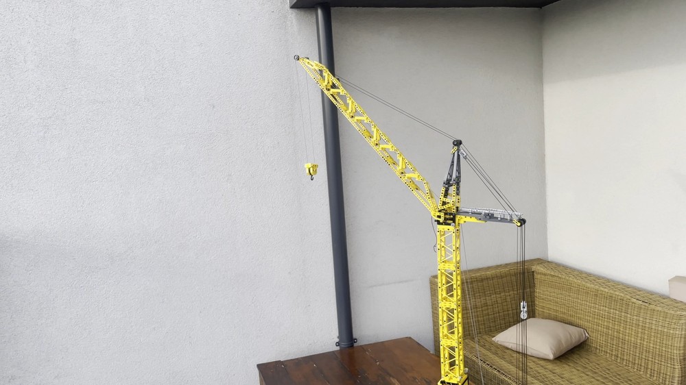 LEGO MOC Soviet Tower Crane KB 402 with Luffing Jib and Powered Up ...