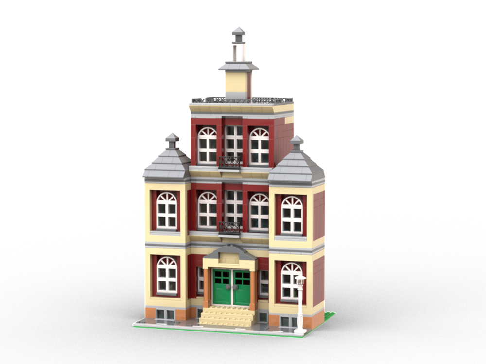 LEGO MOC-228066 Modular Town Hall - Extra Floor by BrickAndBuildsI ...