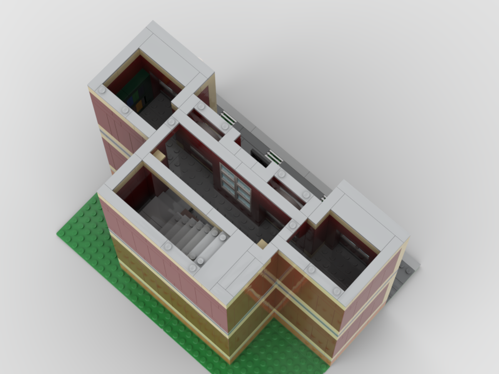 LEGO MOC-228066 Modular Town Hall - Extra Floor by BrickAndBuildsI ...