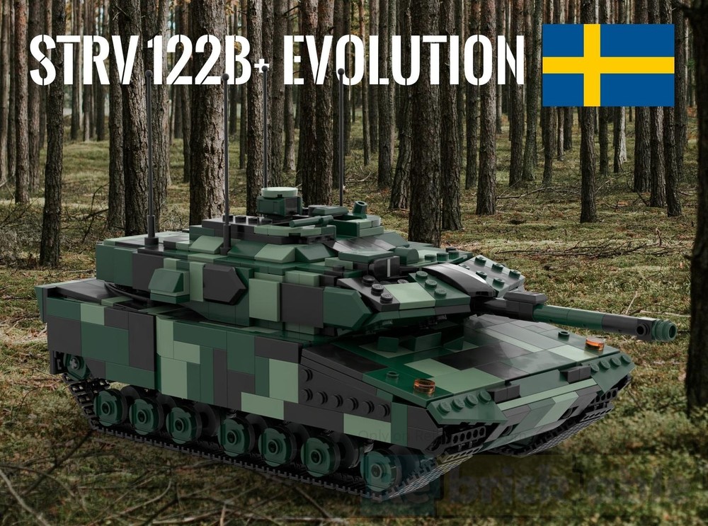 LEGO MOC Strv 122B+ Evolution | Main Battle Tank 1:35 Scale by Jägermstr | Rebrickable - Build ...