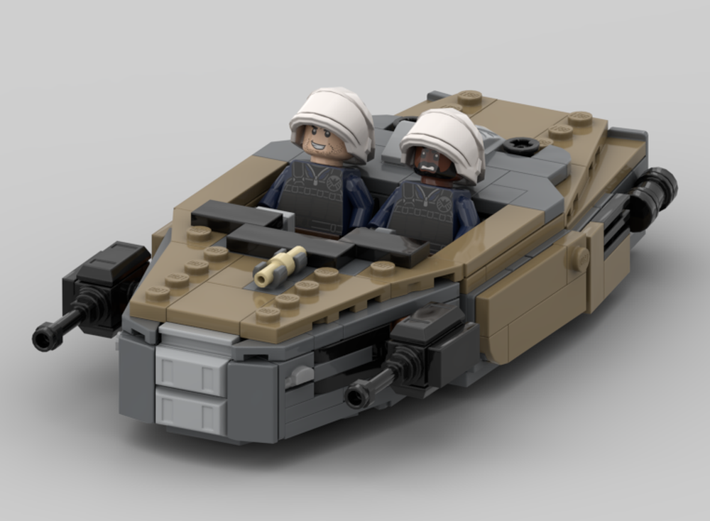 LEGO MOC Iris-5 combat landspeeder by Krieg_15 | Rebrickable - Build ...